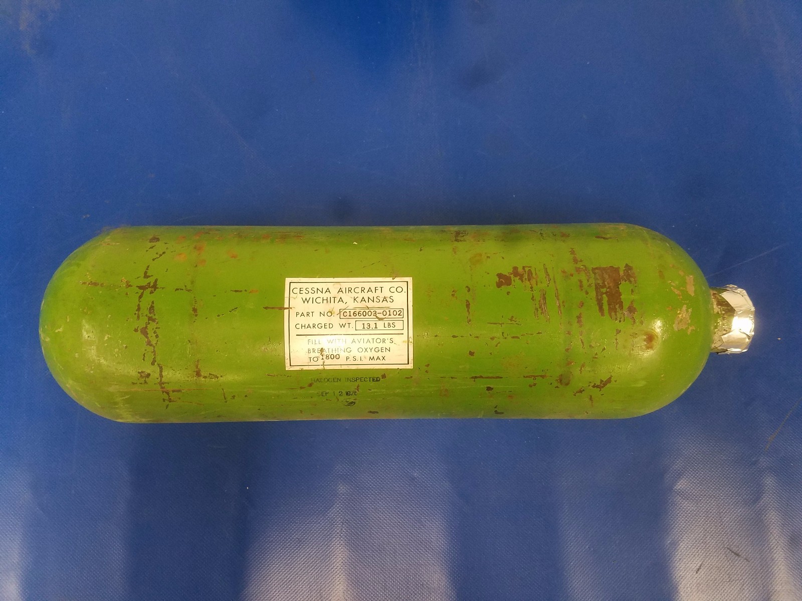 Cessna Oxygen Cylinder 3AA Steel P/N C166003-0102 (0217-79) | eBay