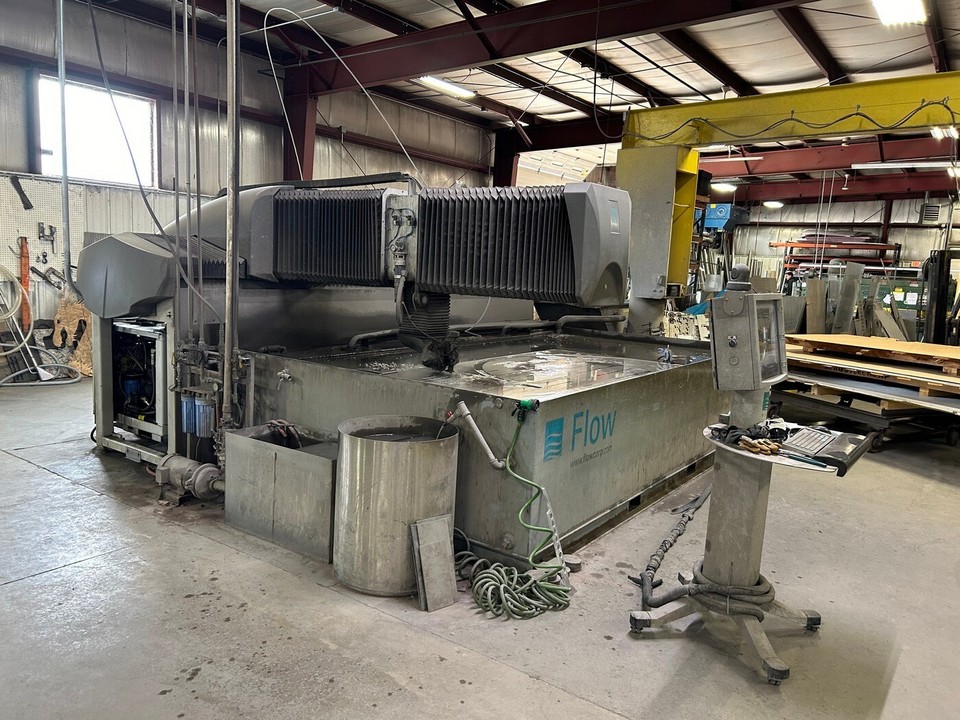 2009 Flow Mach 3 4020b CNC Waterjet Cutting 6x12 Table Size 50 HP 87k ...