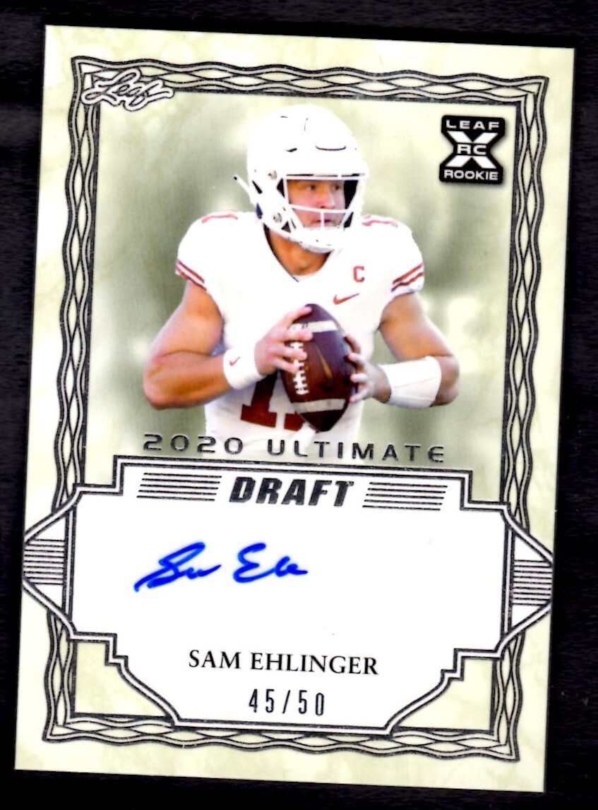 2021 LEAF ULTIMATE DRAFT FLASHBACK '20 AUTOGRAPHS #BASE1 SAM EHLINGER ...