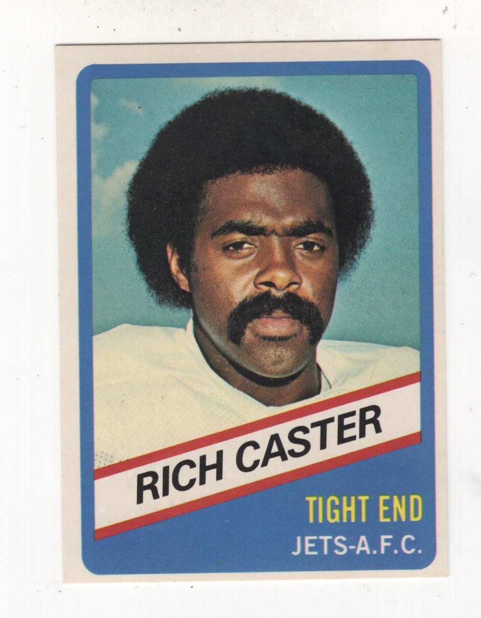 1976 TOPPS WONDER BREAD FOOTBALL ALL-STAR RICH CASTER NEW YORK JETS #6 ...