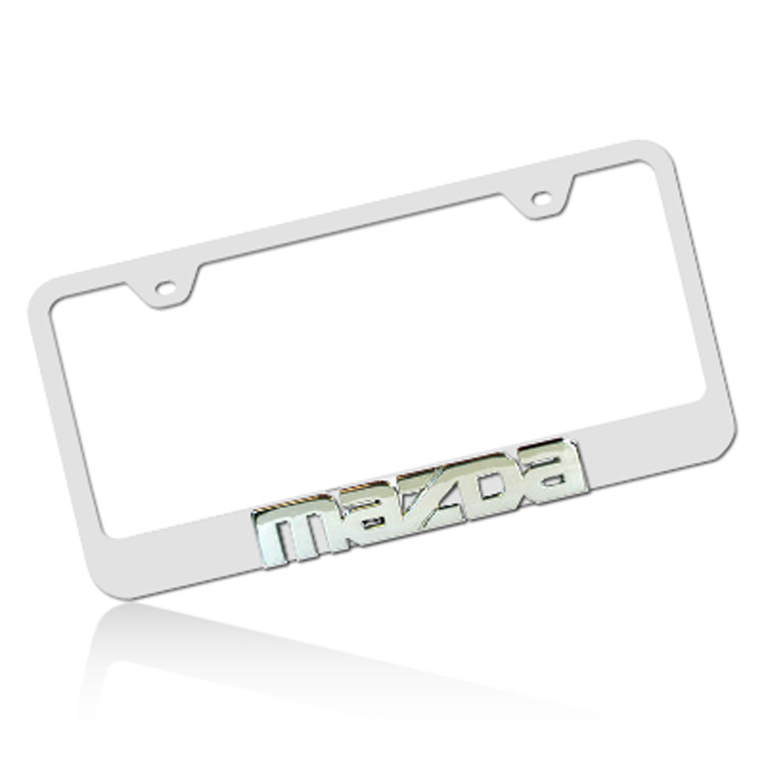 Mazda 3D Logo Polished License Plate Frame | eBay