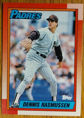 Dennis Rasmussen, 1990 Topps #449, San Diego Padres - Stock# 4072 | eBay