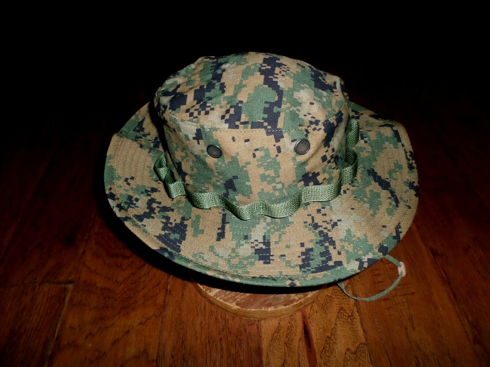 MARINE CORPS BOONIE HAT USMC DIGITAL WOODLAND CAMOUFLAGE LARGE 7 1/2 ...