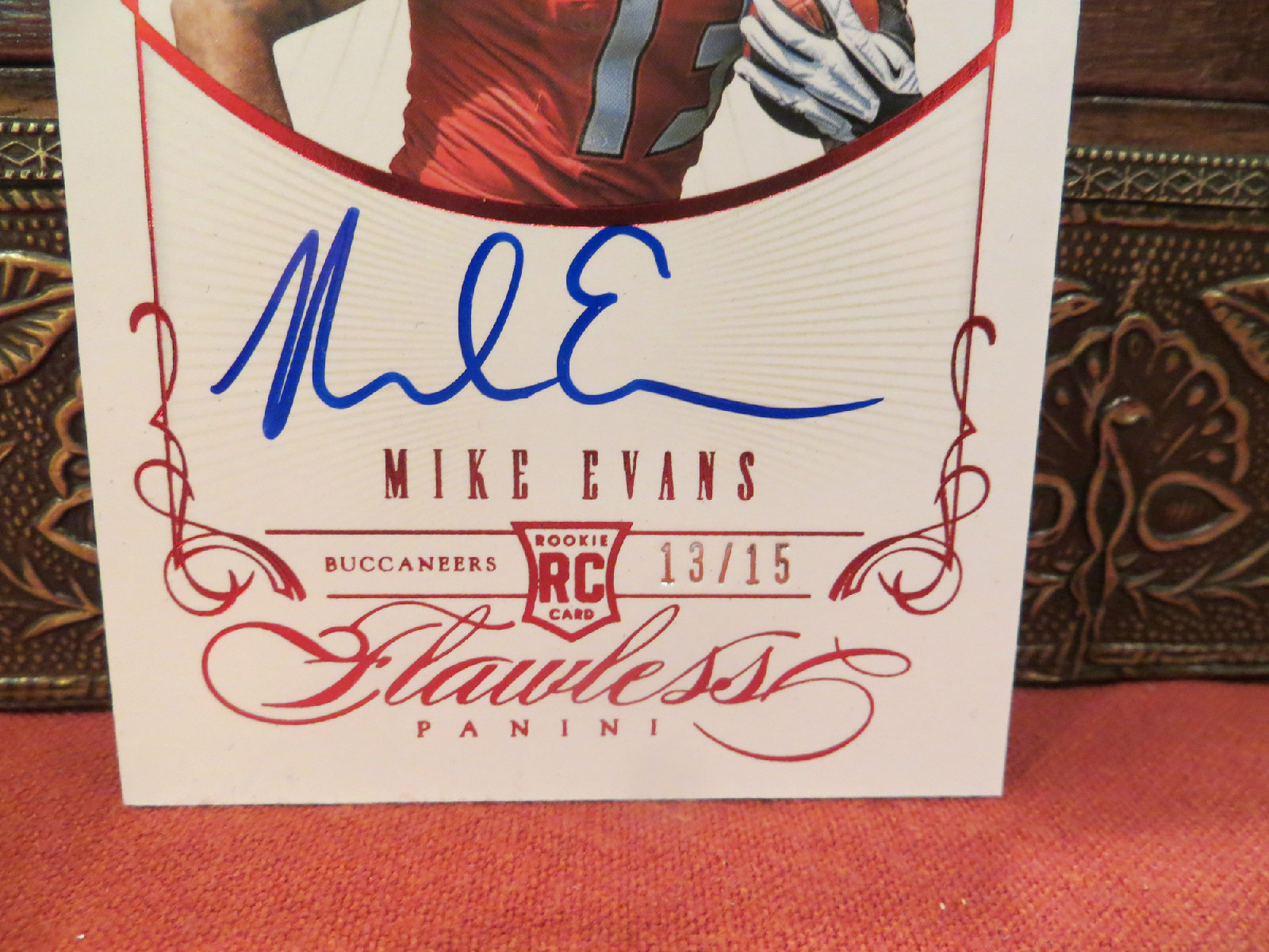 Panini Flawless Ruby Autograph Rookie Auto Buccaneers Mike Evans 13/15 ...