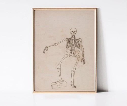 Halloween Skeleton Painting Wall Art poster Choose your Size | eBay