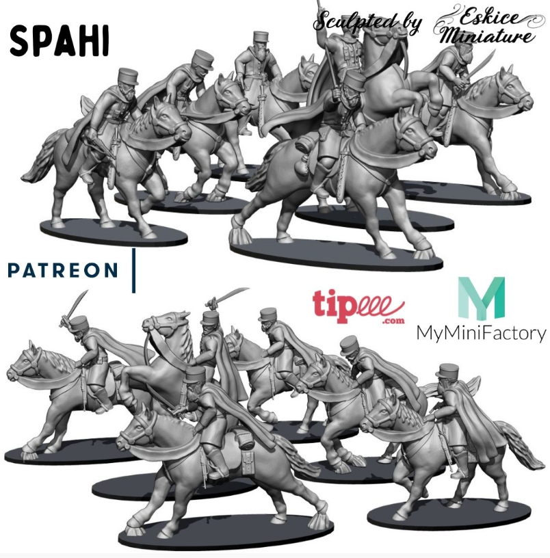 Bolt Action Compatible: French Spahi x6 figures (28mm Scale) | eBay