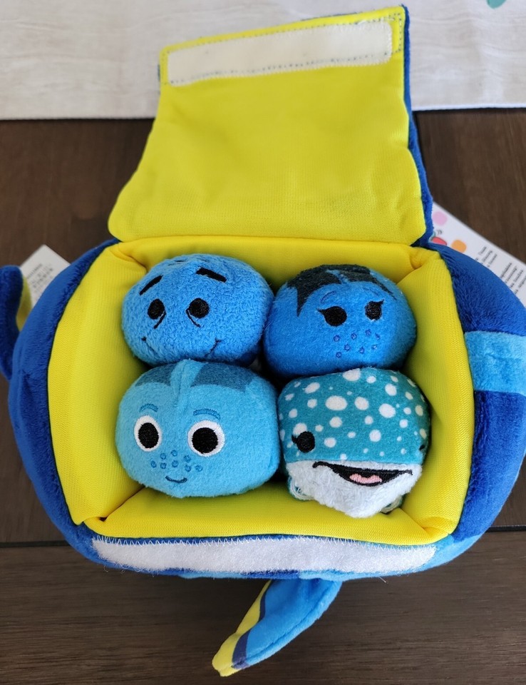 Disney Store Tsum Tsum Plush Finding Dory Carry Bag & 4 Mini Set | eBay
