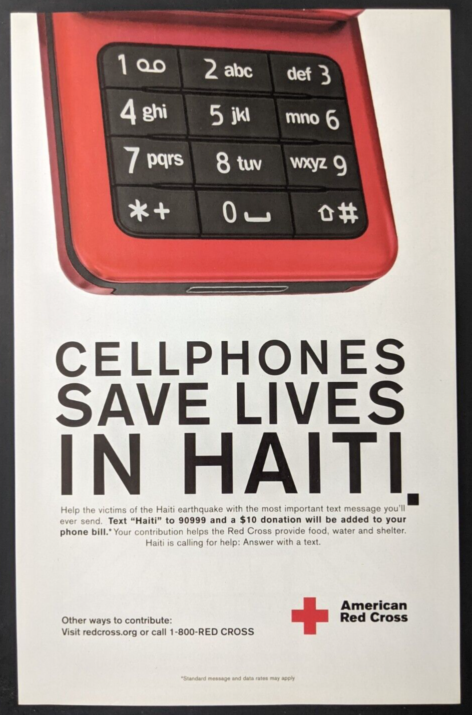 Batman Brave Bold Haiti Red Cross Print Ad Comic Poster Art PROMO ...