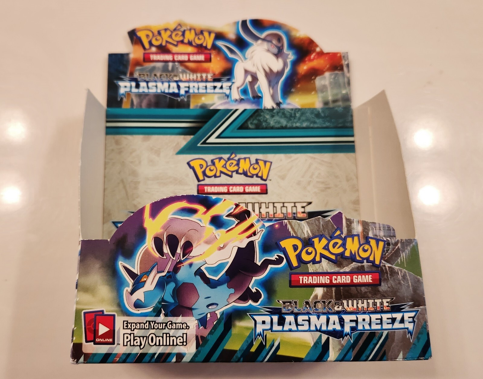 Pokémon Plasma Freeze 10 EMPTY Packs,Booster Box & 6 Booster Packs *NO ...