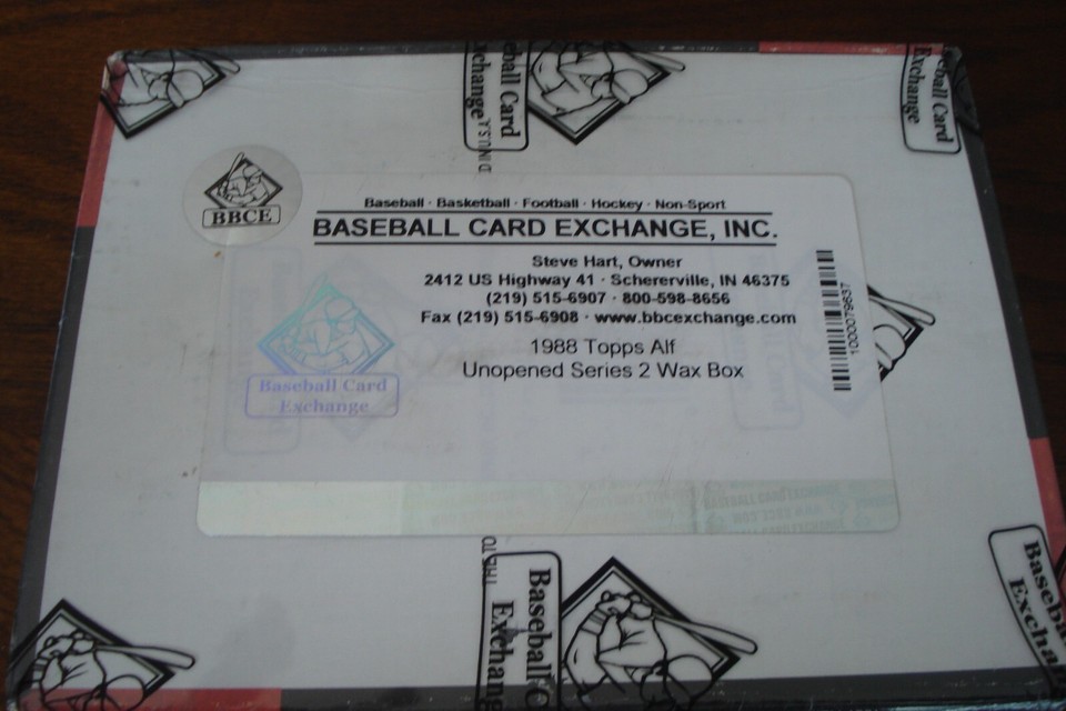 New Box~48 BBCE Sealed Packs~1987 Topps~Alf Series 2 Trading Cards ...