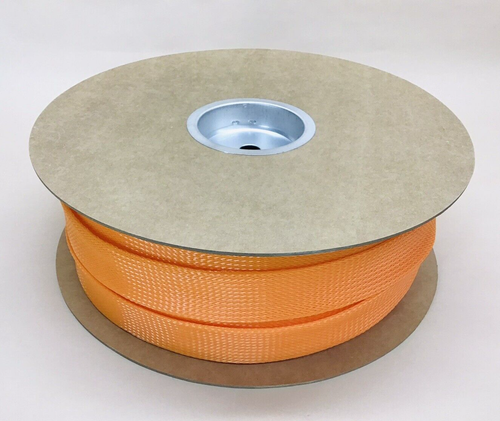 250 Ft 1.5" Orange Expandable Wire Cable Sleeving Sheathing Braided ...