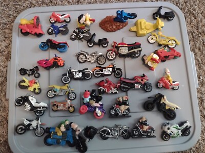 Big Vintage motorcycle toy lot mixed years and makers | eBay
