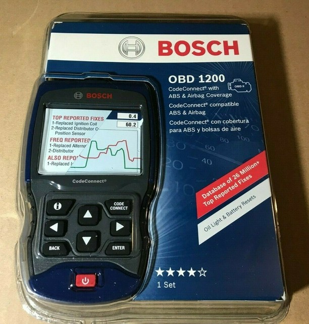 Bosch Diagnostics OBD II Obd2 1200 CodeConnect Code Scanner ABS Airbag ...