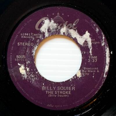 Billy Squier - The Stroke / Too Daze Gone [7: 45 rpm Single] Capitol ...