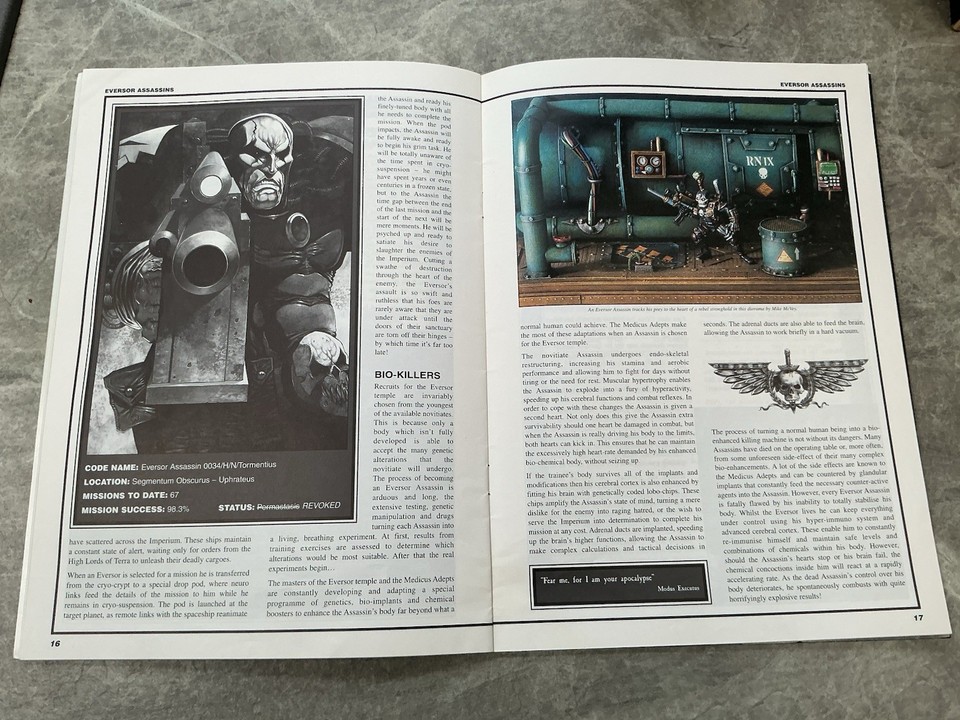 Codex Assassins 1997 Warhammer 40K 2nd Edition OOP Inquisition ...