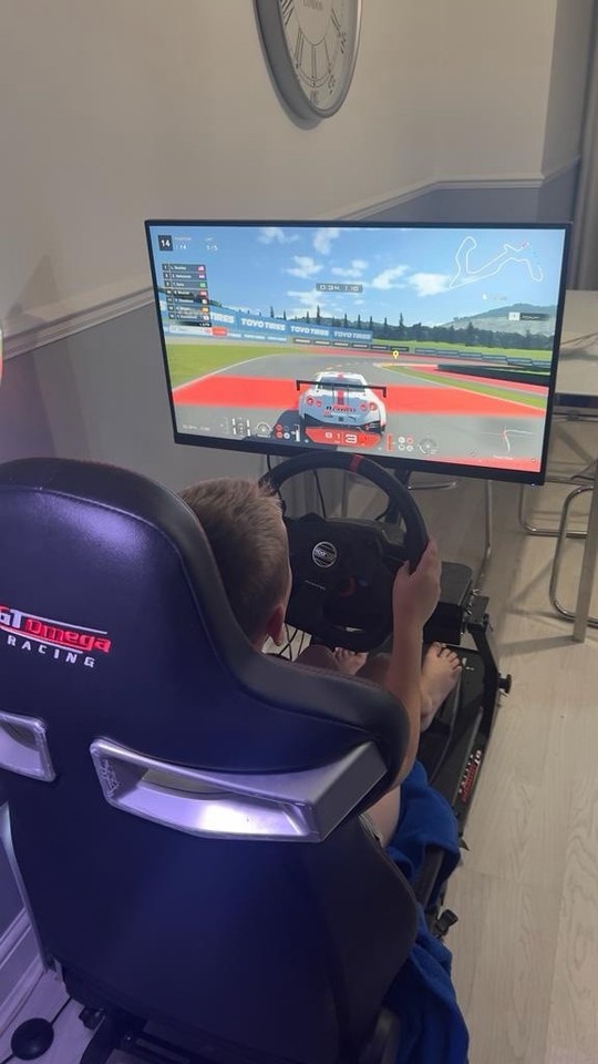 GT Omega Sim Rig With Logitech G29 Wheel / Peddles And Gear Stick | eBay UK
