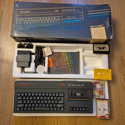 Sinclair ZX Spectrum Plus +2 Refurbished Computer 128K Boxed Vintage ...