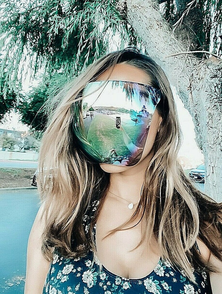 OVERSIZED Huge Big MASK SHIELD FULL FACE Polarized Large MIRROR ...