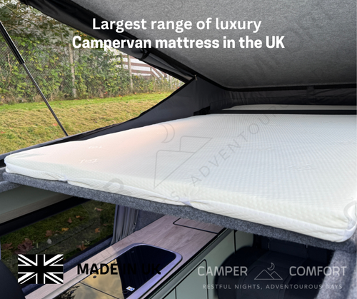 Campervan Mattress Pop Top Elevating Roof Bed Premium Memory Foam ...