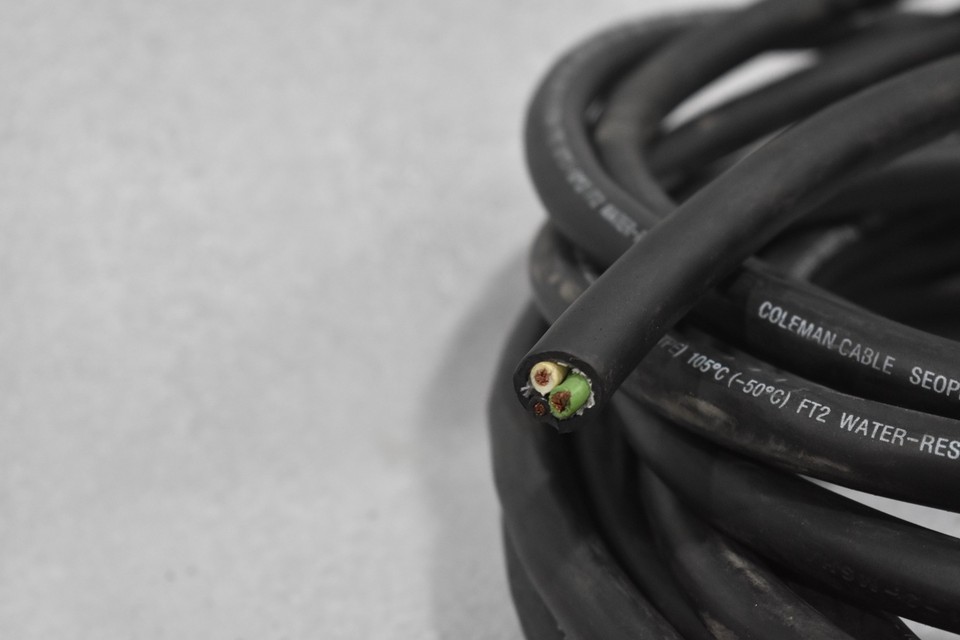 COLEMAN CABLE P-241-3-MSHA CSA LL39753, 12-3 WIRE CABLE 600 VOLT (LOT ...