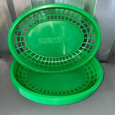 Subway Trays Restaurant Plastic Lot of 8 Deli Basket Picnic Outdoor ...