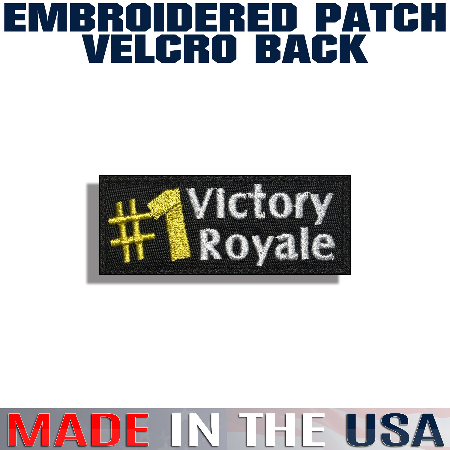 #1 Victory Royale Embroidered Patch | Fortnite Battle Royale | Hook ...