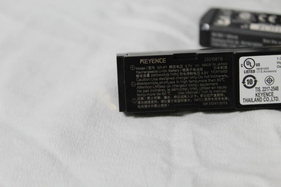 KEYENCE SR-G100 Handheld 2D/3D Barcode Scanner Wireless Cradle and ...