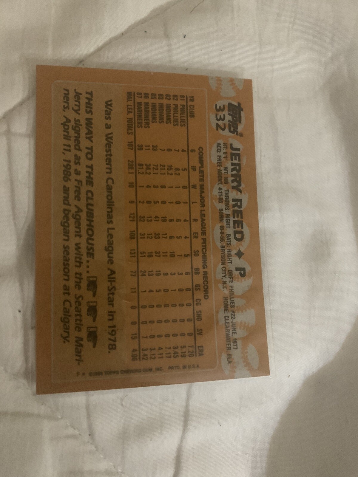 1988 Topps - #332 Jerry Reed for sale online | eBay