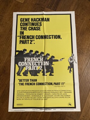 French Connection 2 - 1975 Original Movie Poster - Gene Hackman | eBay