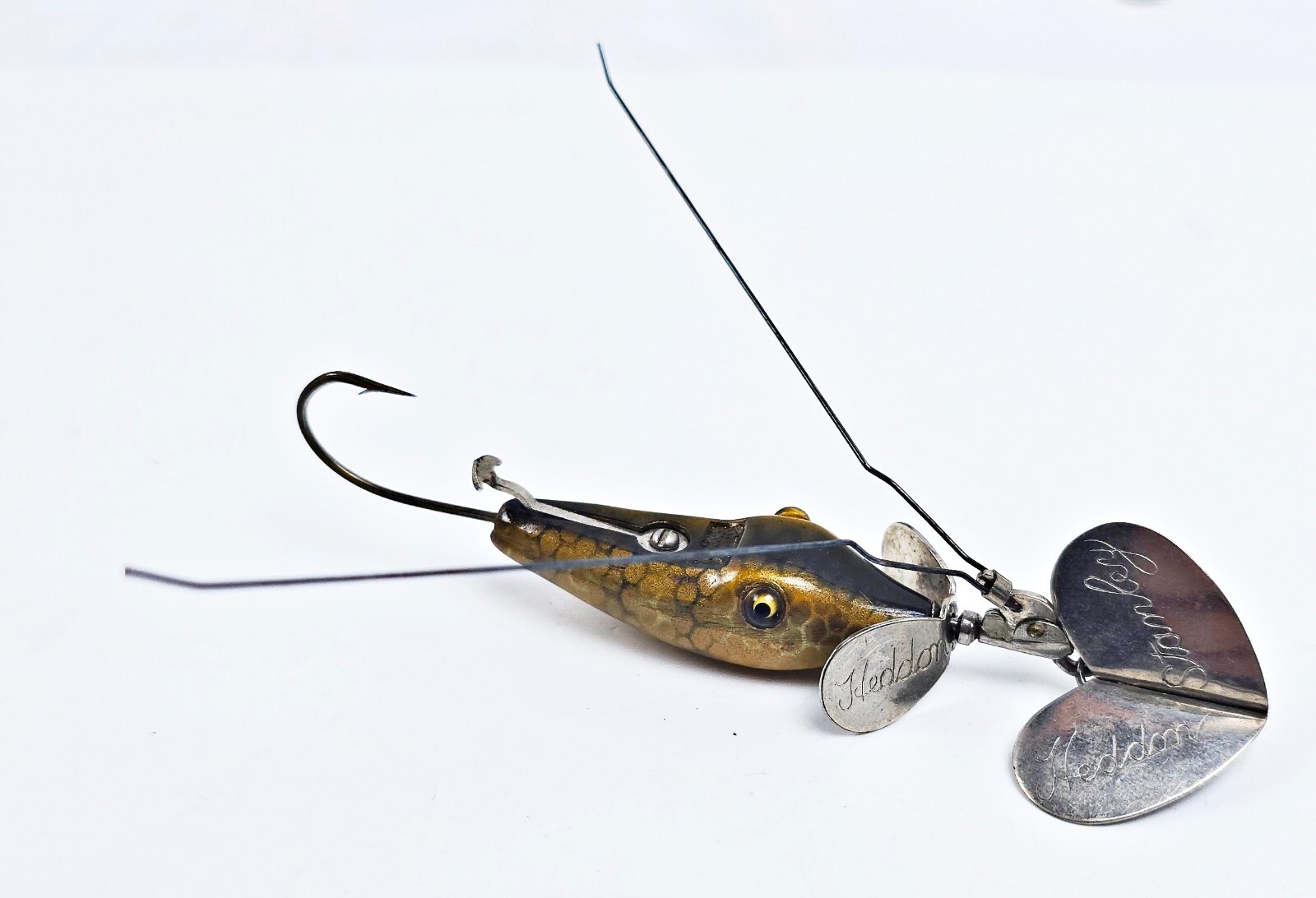 Tough Heddon-Stanley No 79M Weedless Pork Rind Lure Pike Scale 1923 W ...