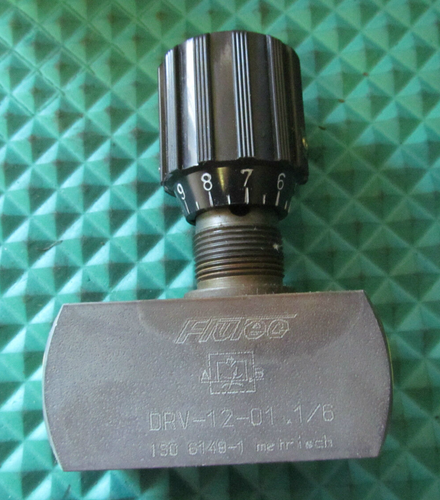 New Flutec 560373 Flow Control Valve DRV-12-01.1/6 DRV-12-01 .1/6 ISO ...