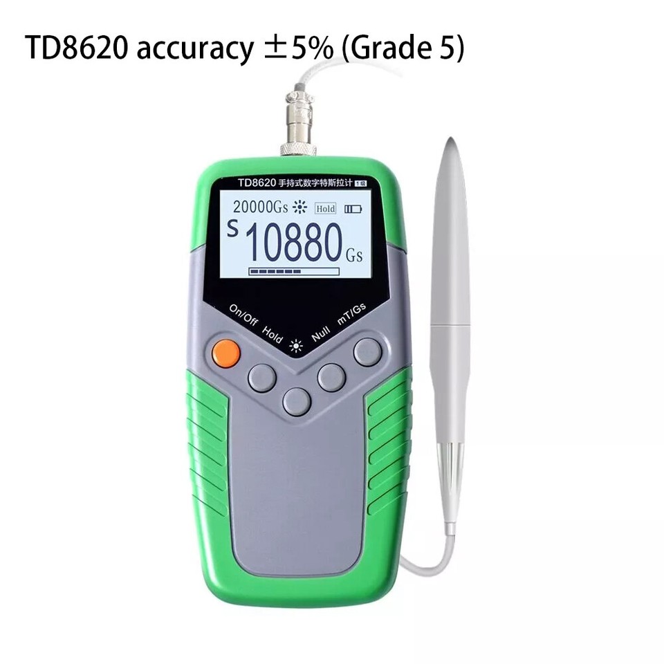 Handheld Gauss Meter Magnetometer Digital Magnetic Field Tester Flux ...