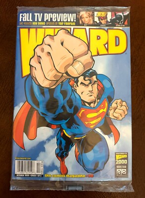 WIZARD Comics Magazine #98 Superman Cover FREE Wu-Tang #0 Oct 1999 NEW ...