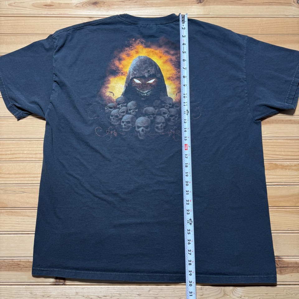 Disturbed Grim Reaper Skull Scythe Heavy Metal Rock Band Concert Tour ...
