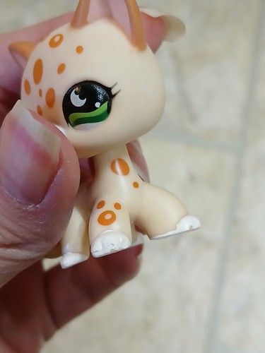 Littlest Pet Shop LPS Authentic #852 Cream Shorthair Cat Leopard | eBay