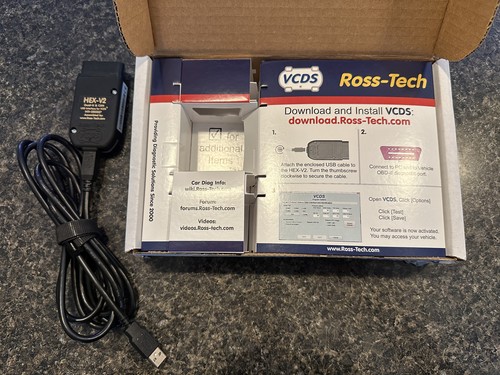 Like New! GENUINE ROSS-TECH HEX V2 CAN USB VCDS 9 VIN's left VW/Audi/GTI/A4/TT | eBay