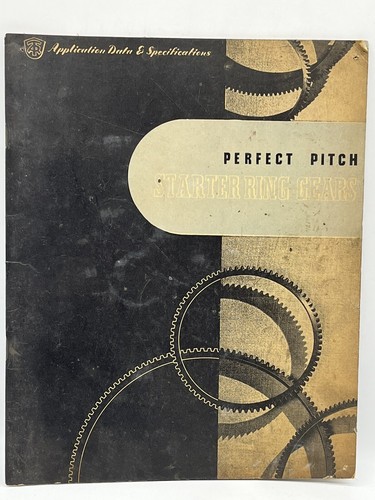 A Perfect Pitch Starter Ring Gears car, truck and tractor 1949 Book Car Motor | eBay Australia