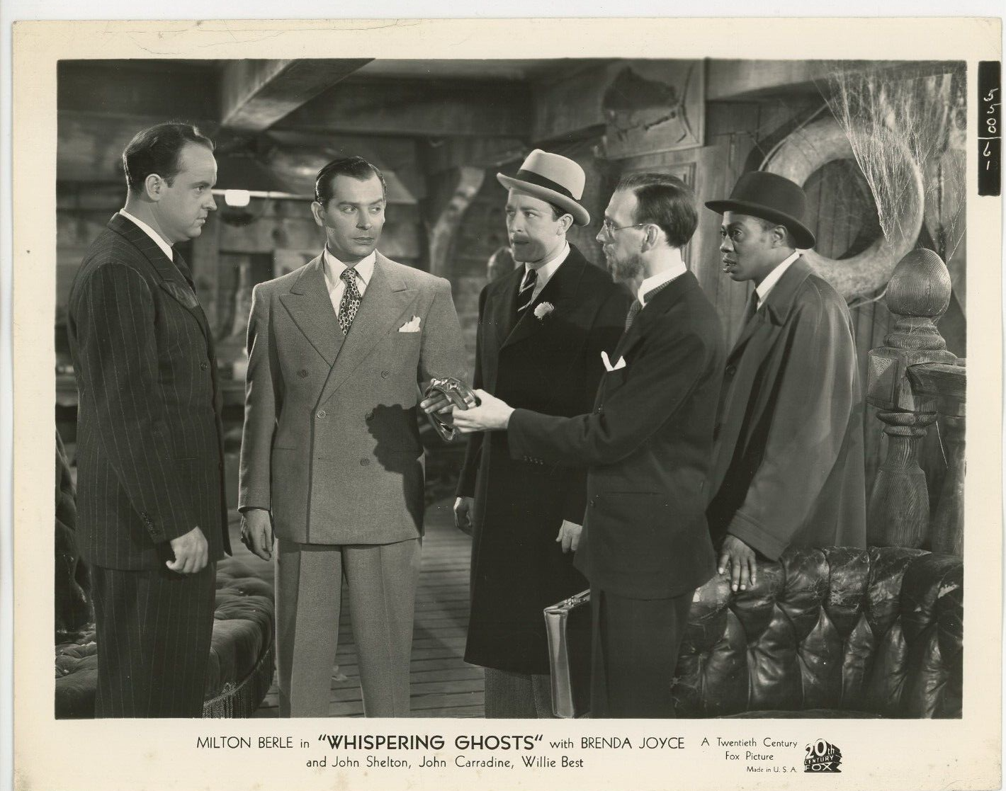 Vintage 8x10 Photo Whispering Ghosts 1942 Milton Berle Brenda Joyce John Shelton | eBay