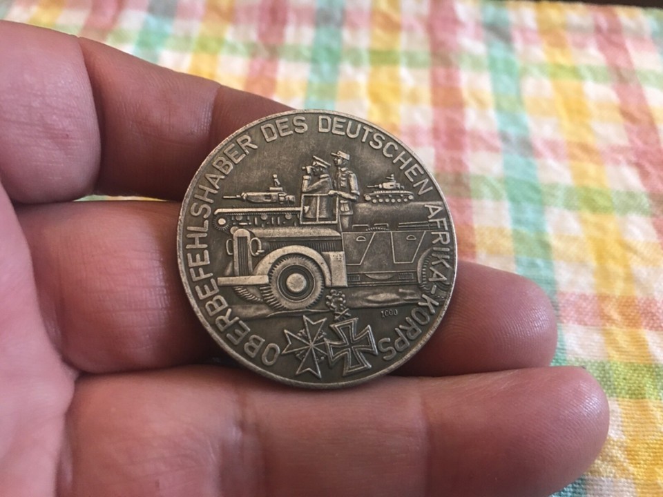 GENERAL ERWIN ROMMEL AFRICA CORPS GERMAN WWII COMMEMORATIVE COIN | eBay