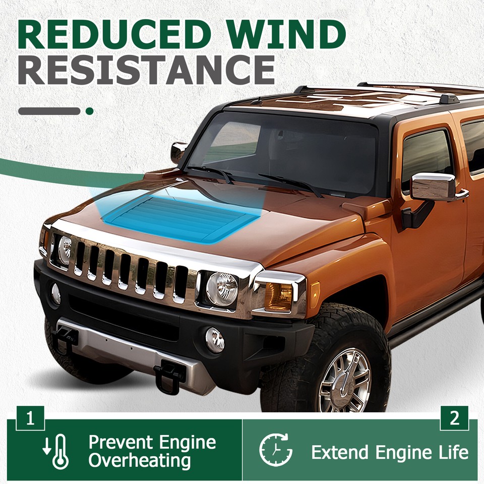 NEW Louver Hood Air Vent Grille Panel For 2006-2010 Hummer H3 20880500 ...