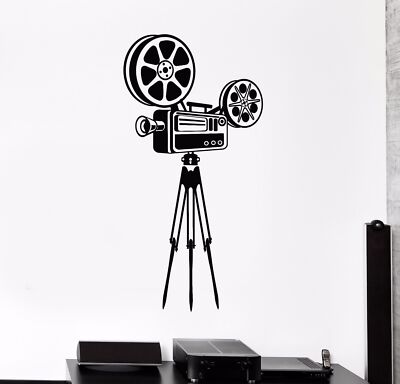 Vinyl Wall Decal Camera Filming Cinema Movie Art Stickers Mural (546ig ...