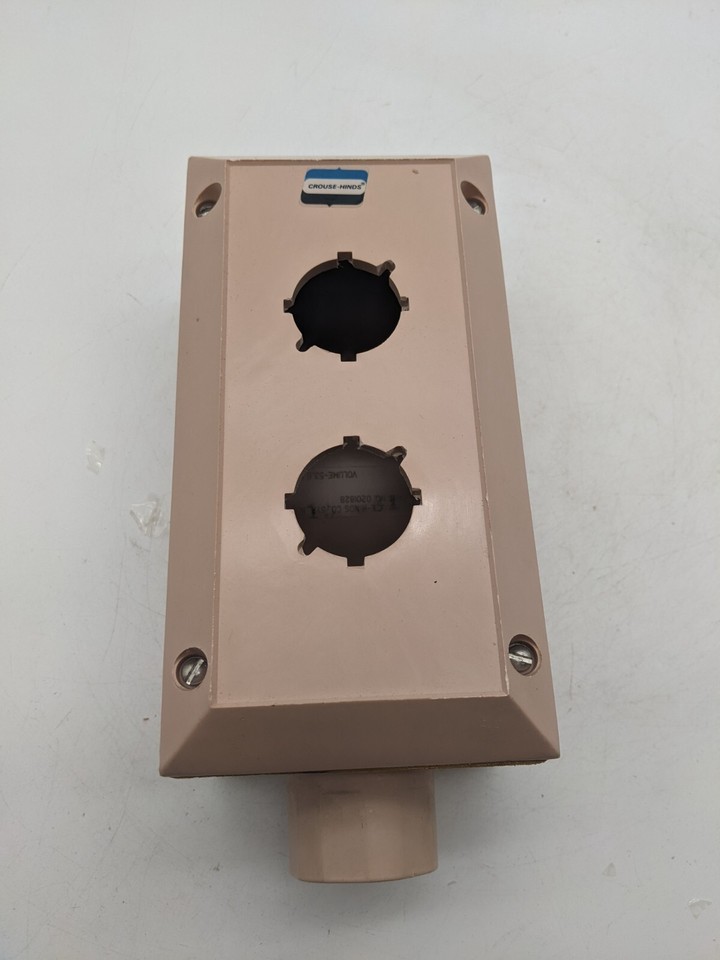 Crouse-Hinds NCS22 Control Station Plastic Enclosure 3/4-Inch NEMA Type ...