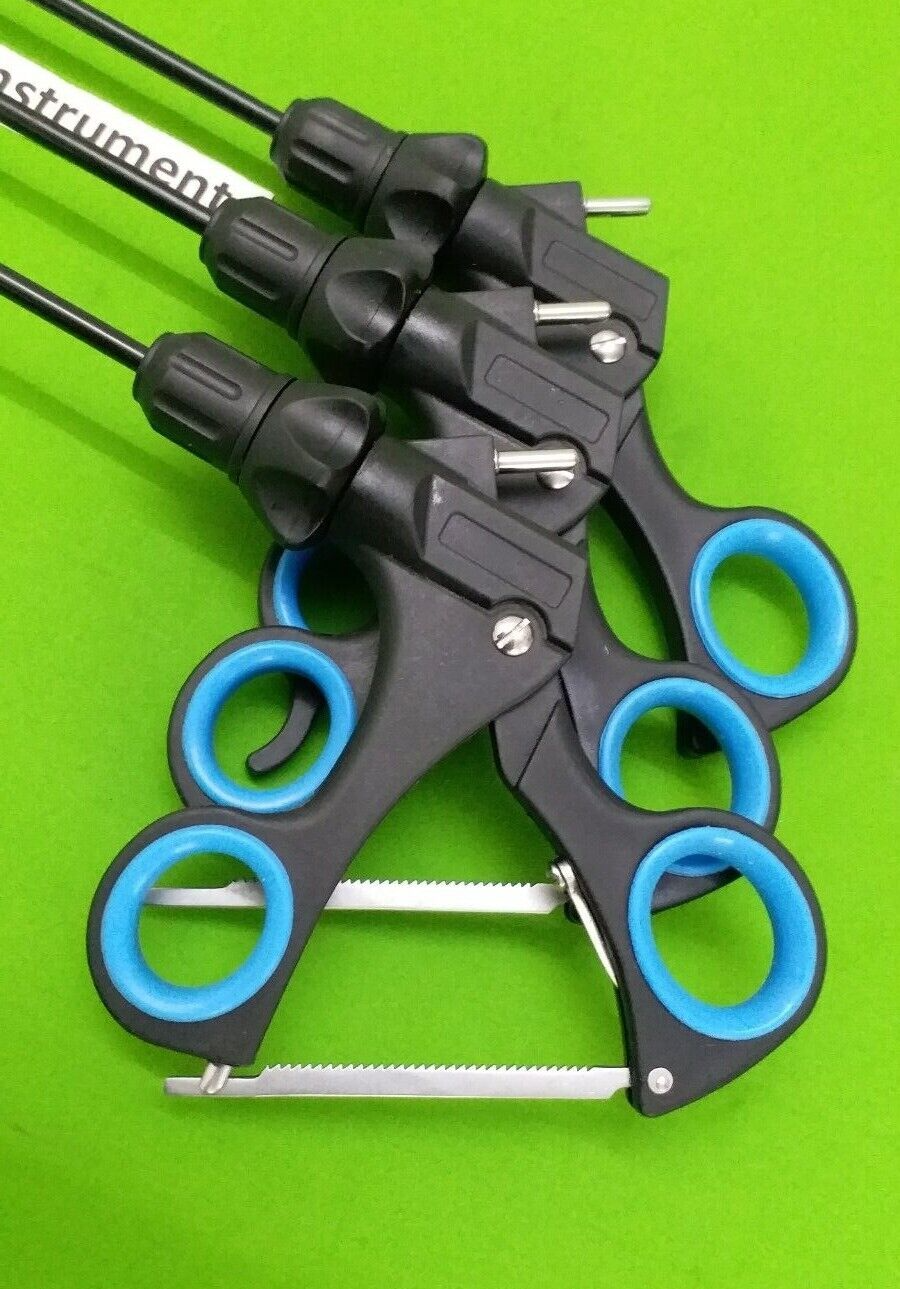 3pc Laparoscopic Right Angle/Debakey/Plan Grasper 5mmx330mm Reusable ...