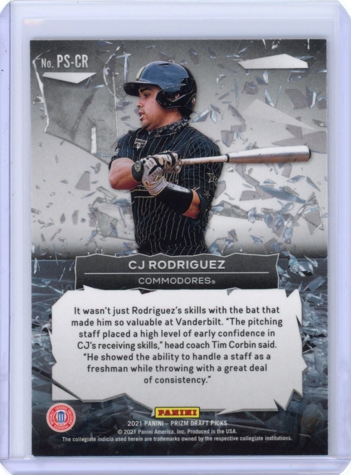2021 Prizm Draft Picks CJ Rodriguez Power Surge - Oakland Athletics | eBay