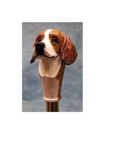Hand craved Puggle dog walking cane Puggle dog walking stick wooden ...