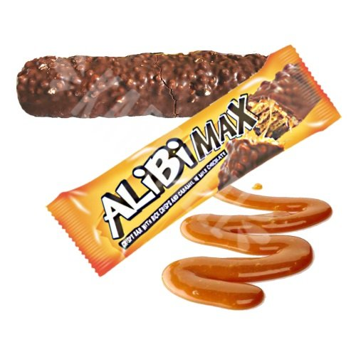 Alibi Max Crispy Bar With Rice Crisps And Caramel 32x49g Best Before 25 ...