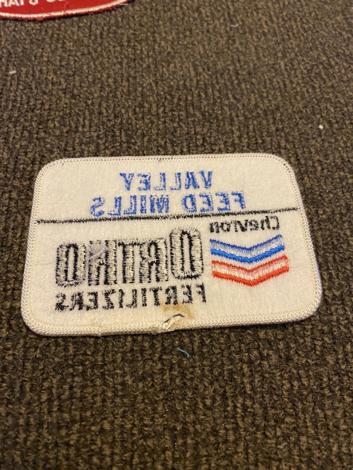 VTG ORTHO FERTILIZERS Valley Feed Mills Sew On Patch | eBay