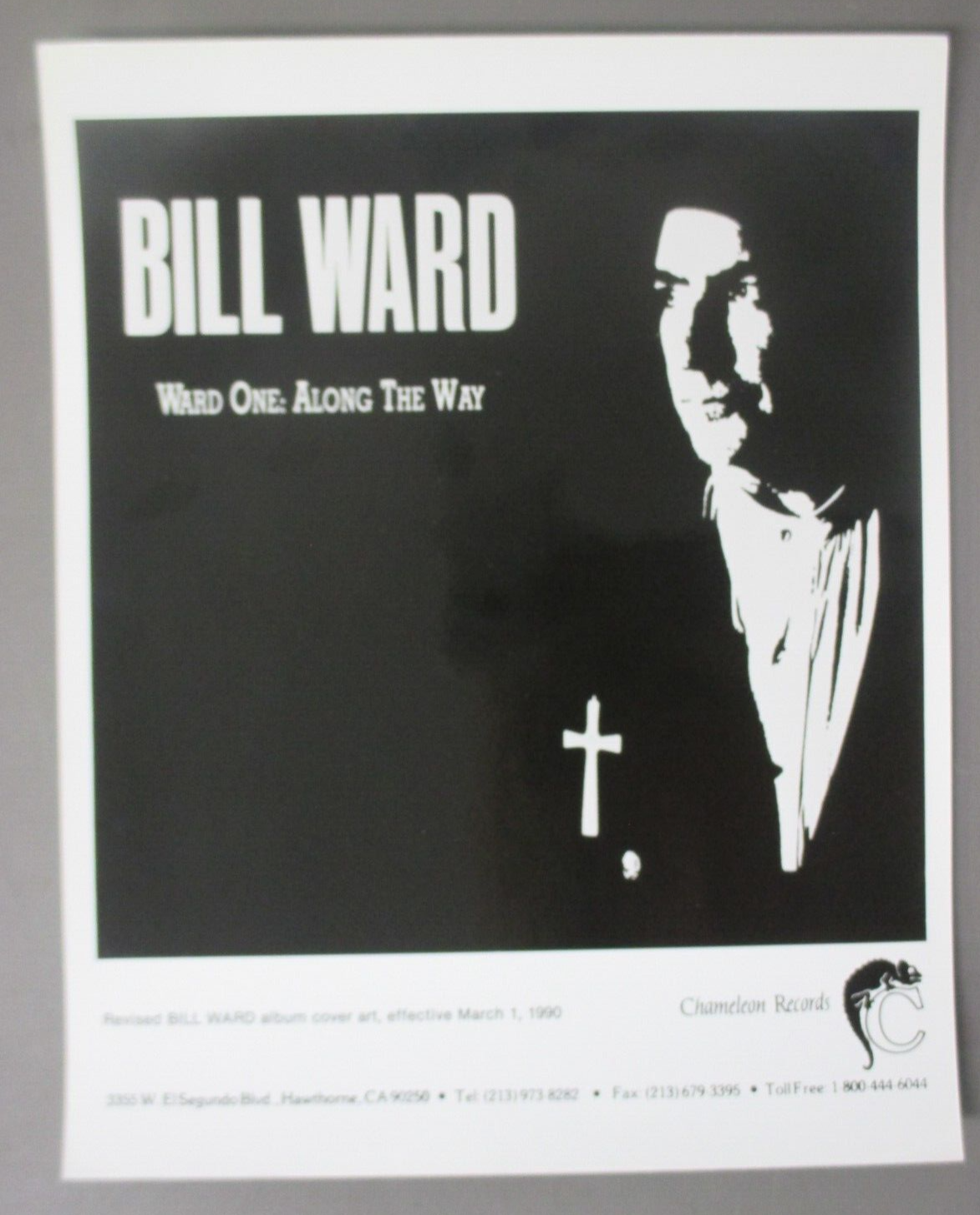 Bill Ward Black Sabbath black & white 8X10 glossy promo photo Ward 1 ...