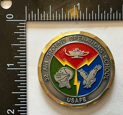 Challenge Coin USAFE 32nd Air Ground Operations School Sembach AB ...