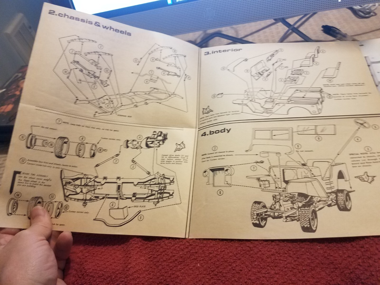 1960s Hogan's Heros MPC Model Car Instruction Sheet Only | eBay